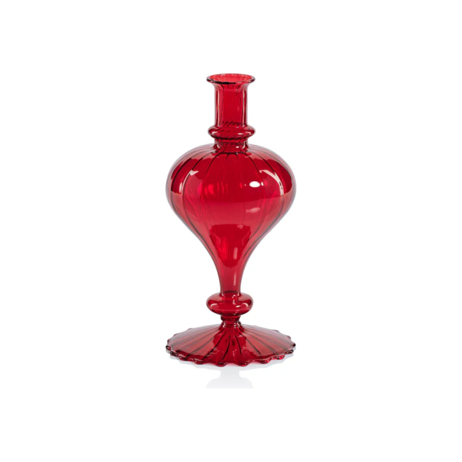 Venetian Spiral Vase Red Turnip Shape – The Registry Franklin