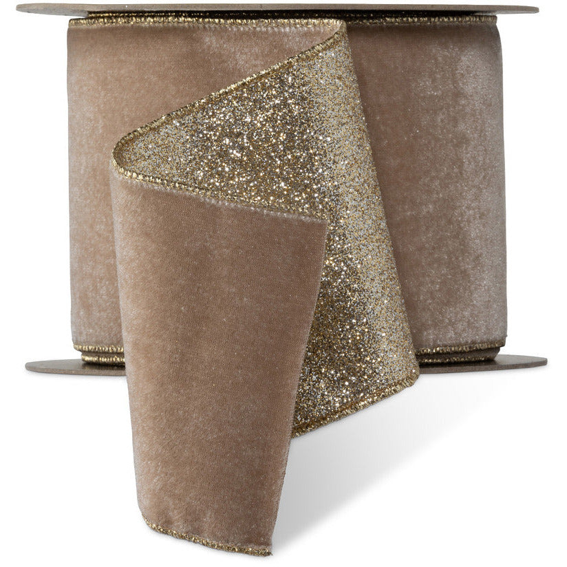 Platinum Glitter Back Velvet Ribbon – The Registry Franklin